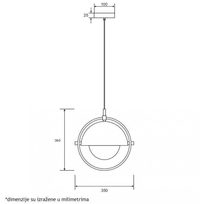 LUNA 291 VISILICA 1*E27