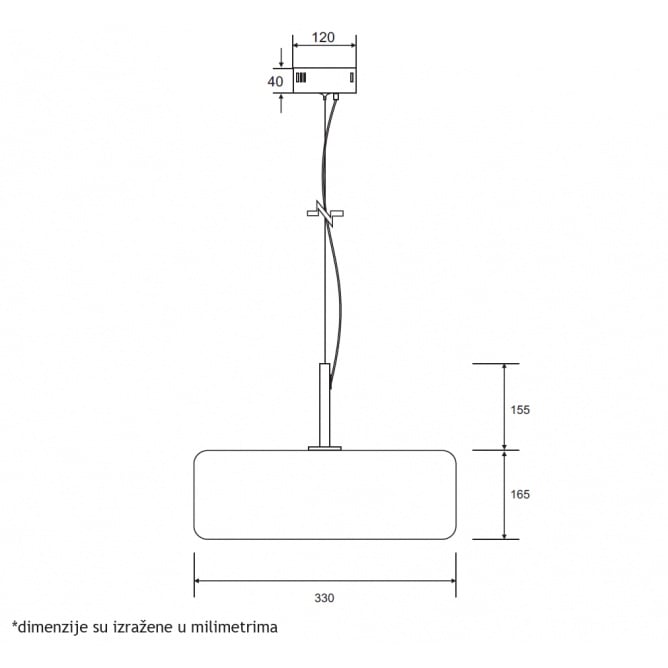 LUNA 280 VISILICA 10.5W 3000K