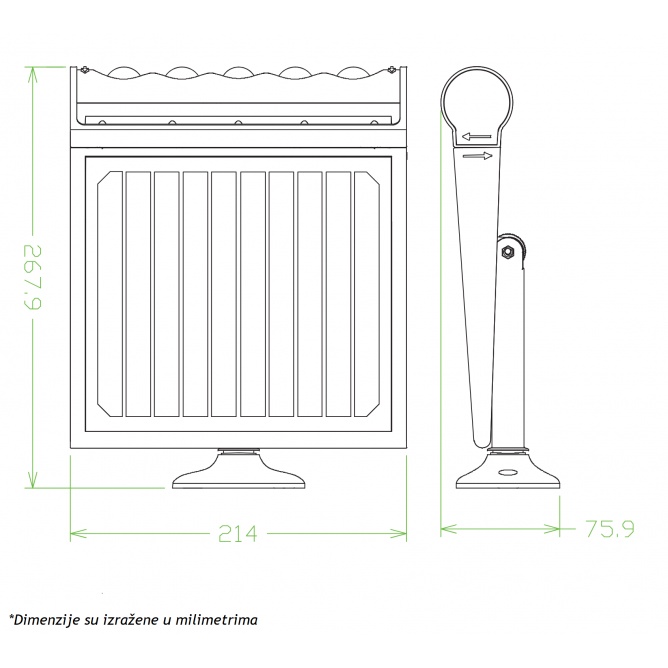 SOLARNA LED SVETILJKA LD-SSL-8W