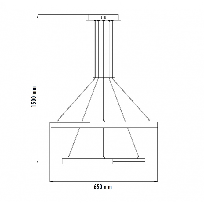 LUNA 236 LUSTER 61W 3000/4000/5700K ZLATO