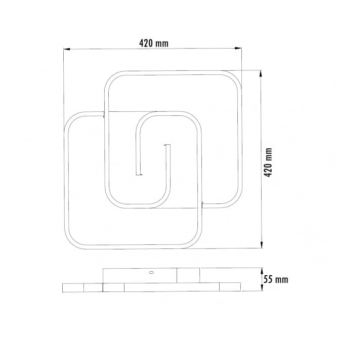 VESTA 633 PLAFONSKA SVETILJKA 40W 3000/4000/5700K BELA