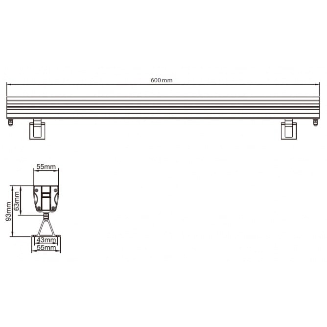 LED REFLEKTOR JM-078 36W RGBWW 4in1 3000K IP66 24V
