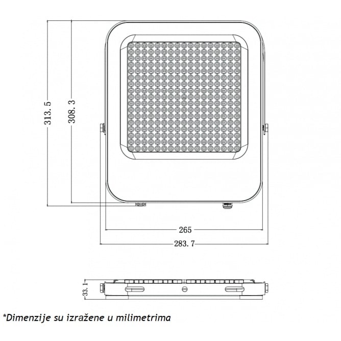 LED REFLEKTOR IK03 200 W 6500K