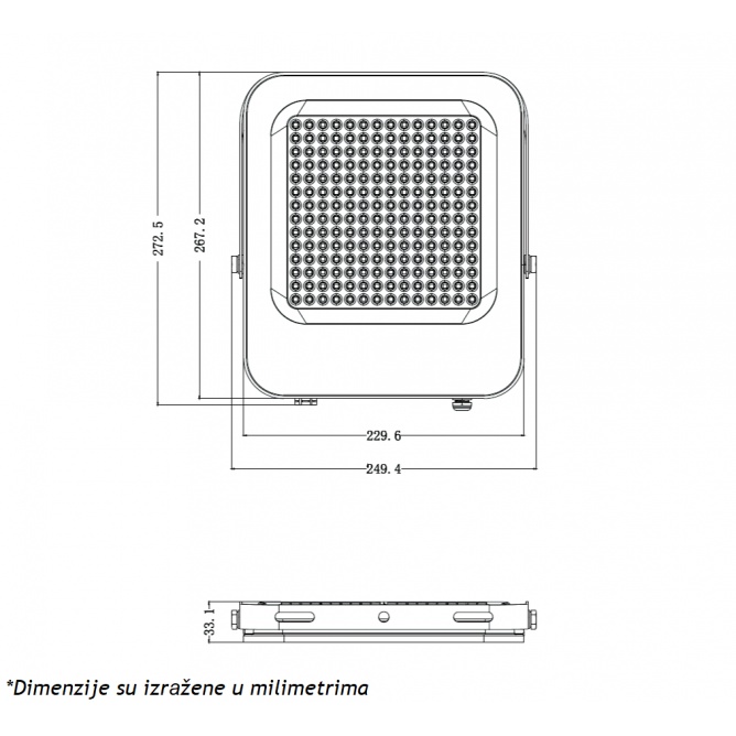 LED REFLEKTOR IK03 150 W 6500K