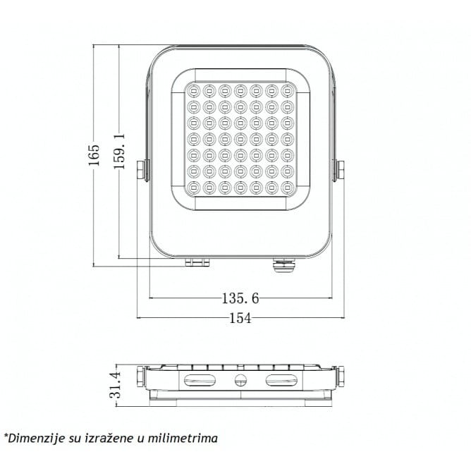 LED REFLEKTOR IK03 30 W 6500K