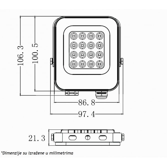 LED REFLEKTOR IK03 10 W 6500K
