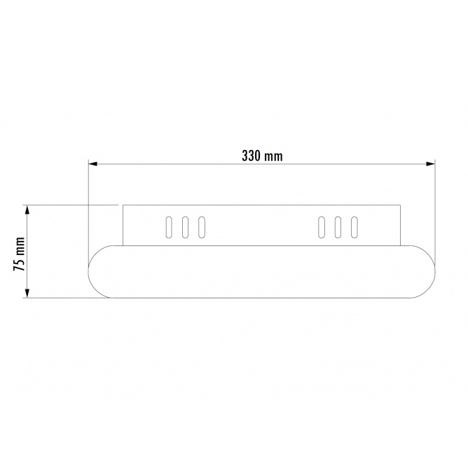 VESTA 611 PLAFONSKA SVETILJKA 20W 3000K BELA