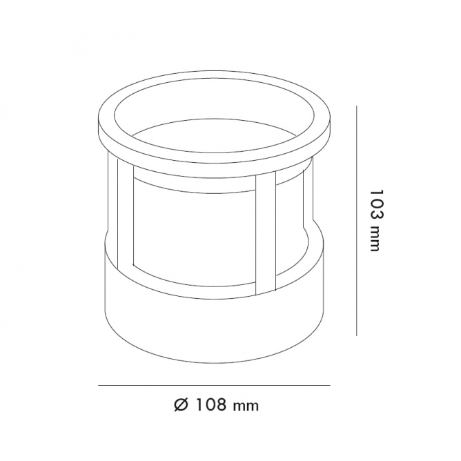 SVETILJKA JM-4609 ZIDNA 6W 3000K IP54 CRNA
