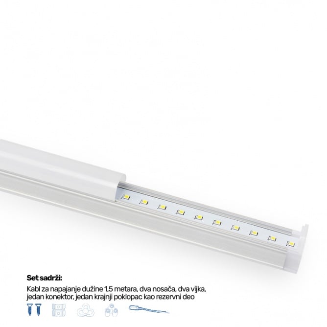 LED SVETILJKA KL T5 0,3m 6W 3000K SILVER