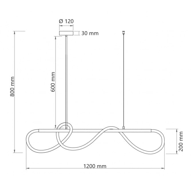 VESTA 386 LUSTER 60W 3000K MESING