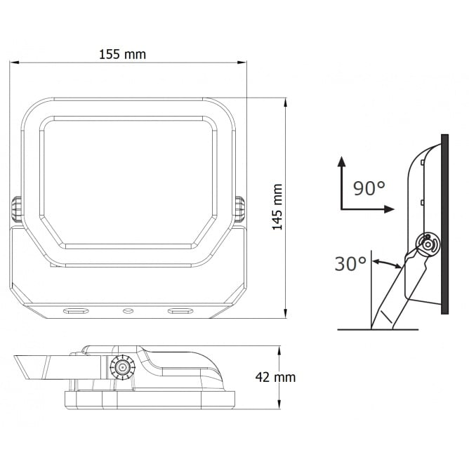 DAWN LED REFLEKTOR BR-FL20W-02 6500K 2200lm 100° IP65
