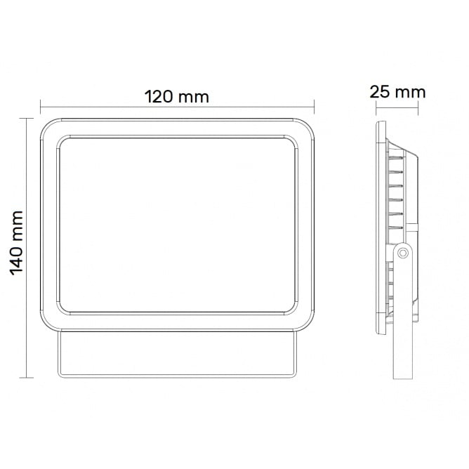 LED REFLEKTOR BR-FL20W-04A2 CRNI