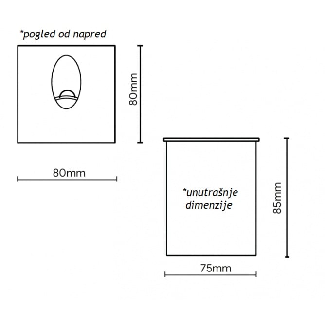 LED SVETILJKA L2930-13 ZIDNA 3.5W 4000K 15° BELA