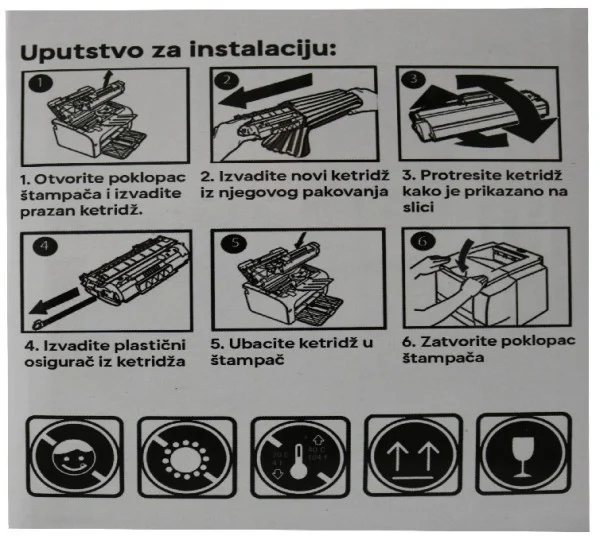 Toner Gembird W1500A, 150A zam. kaseta za HP M111/M141 0.95k (bez cipa)