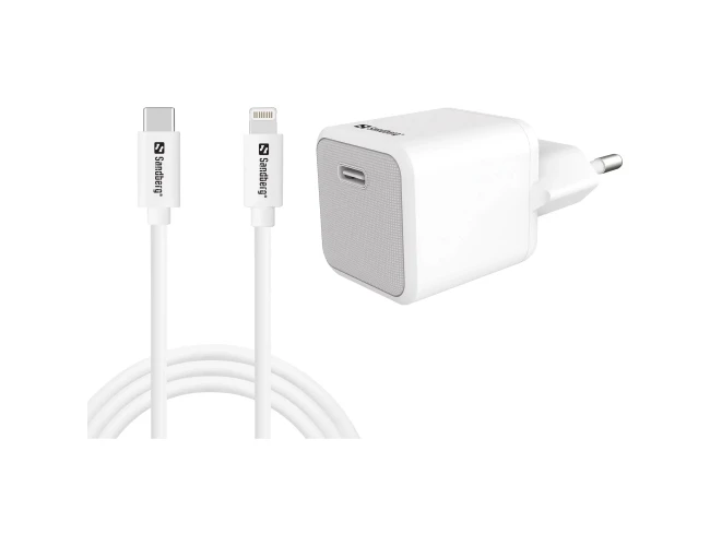 Sandberg 441-57 USB-C 20W kućni punjač sa Lightning kablom 1m beli