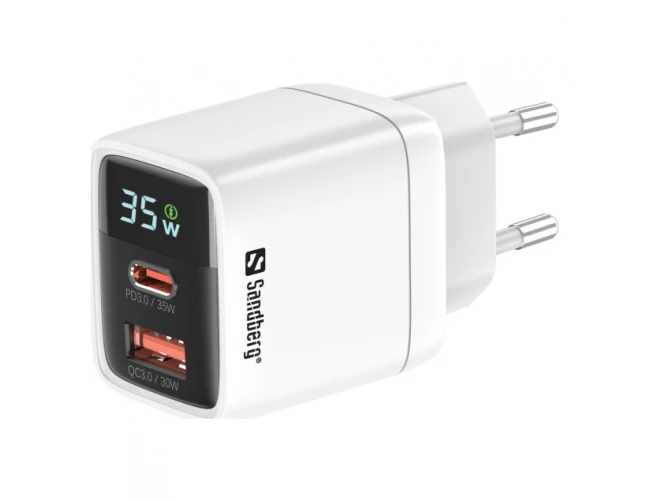 Sandberg 2u1 441-52 1xUSB/1xUSB-C 35W kućni punjač beli
