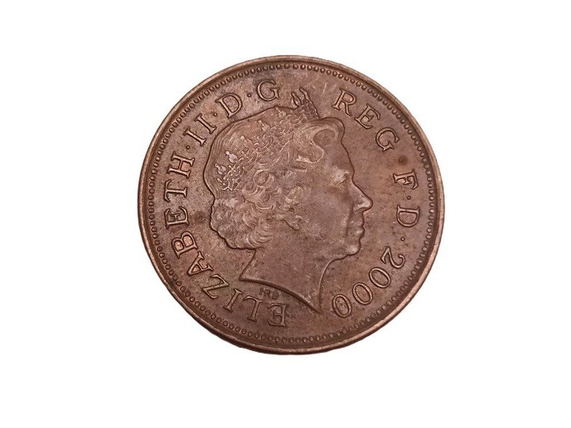 ** BRITANIJA - 2 PENCE 2000. **