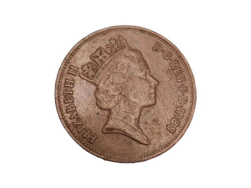 ** BRITANIJA - 2 PENCE 1988. **