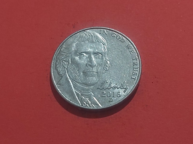 USA - 5 cent 2016 god D