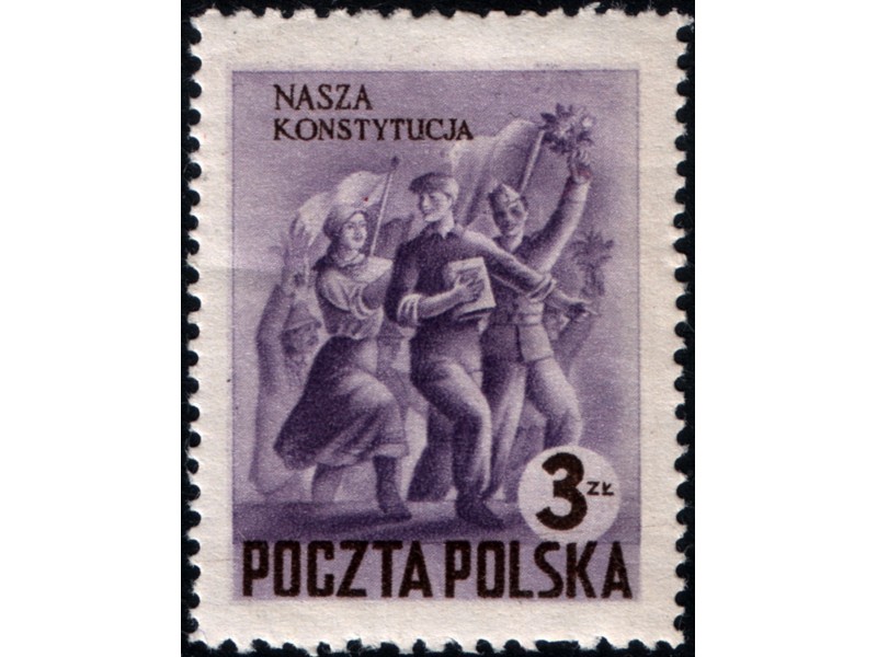 kt659sz 22.jul1952 Polska Mi761 ** 1od2