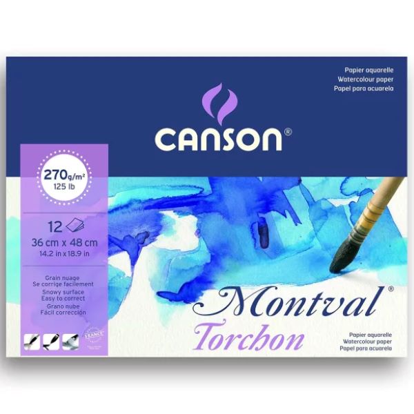 Canson BLOK 36X48 MONTVAL TORCHON 270g 12S