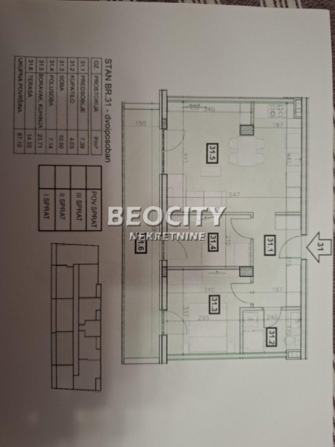 Novi Beograd, Bežanijska kosa, Vojvođanska, 2. 5, 67m2, 236192EUR