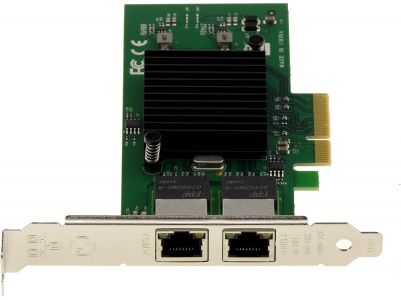 PCIe x4 2-port dual gigabit ethernet network controller