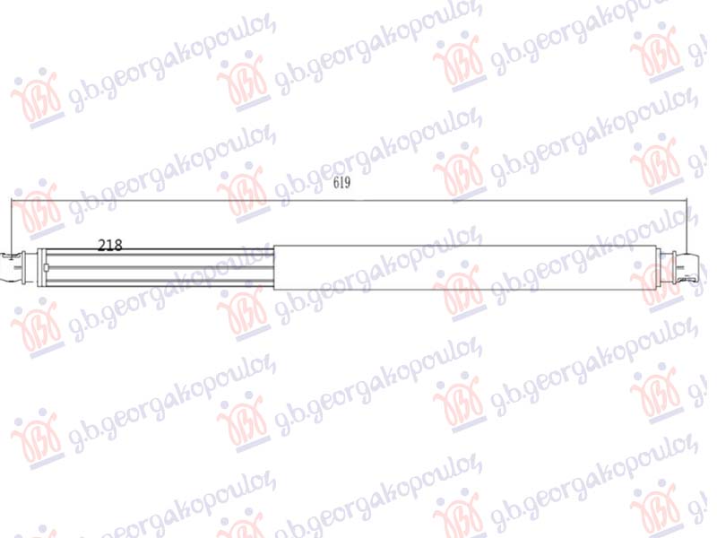 AMORTIZER GEPEK VRATA (POTPORNI) (OUTBACK) Desna str. SUBARU LEGACY/OUTBACK (2018-2021) (OEM: 63320AN001)