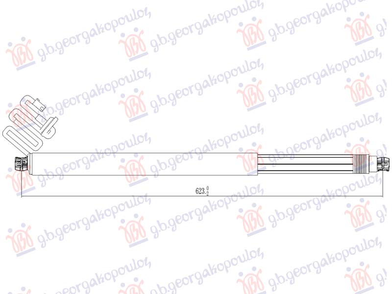 AMORTIZER GEPEK VRATA ELEKTRICNI (OUTBACK) Leva str. SUBARU LEGACY/OUTBACK (2018-2021) (OEM: 63320AN011)