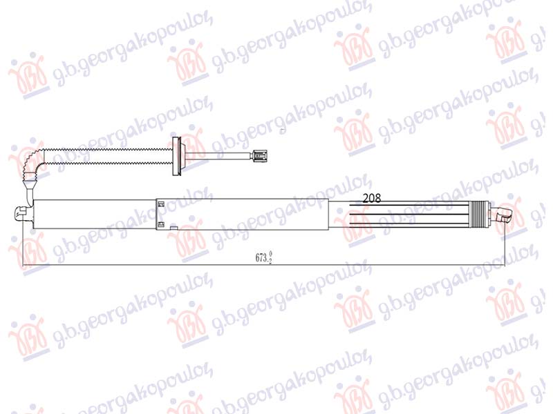 AMORTIZER GEPEK VRATA ELEKTRICNI Desna str. VOLVO C40 (2021-) (OEM: 32296757)