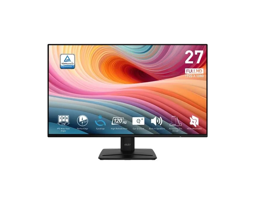 Monitor 27 MSI PRO MP271A E2 FHD IPS 120Hz 1ms HDMI, DP, VGA