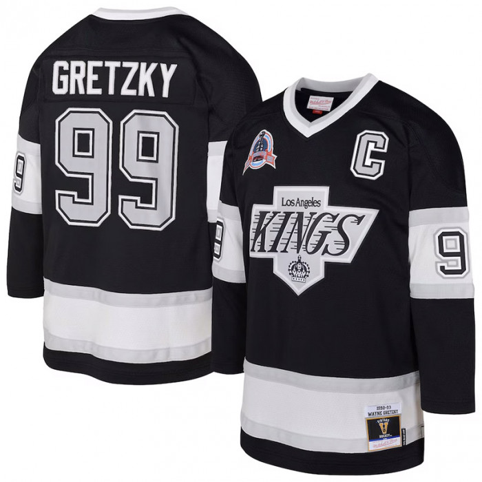 Wayne Gretzky Los Angeles Kings 1992-93 Mitchell and Ness Dark dres