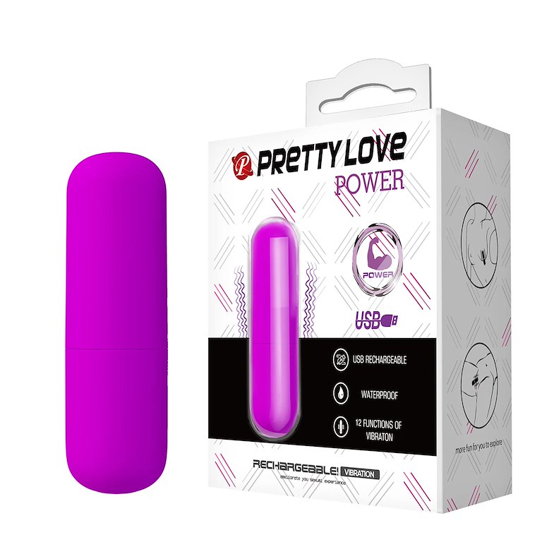 Power bullet vibrator pink
