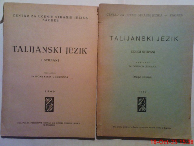 DR. DOMENICO CERNECCA - ITALIJANSKI JEZIK 1 - 2