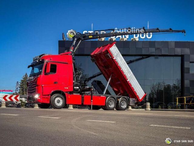 Mercedes-Benz AROCS 3358L 6x4 HIAB 192X-HIPRO E-6 Crane Kippe kiper
