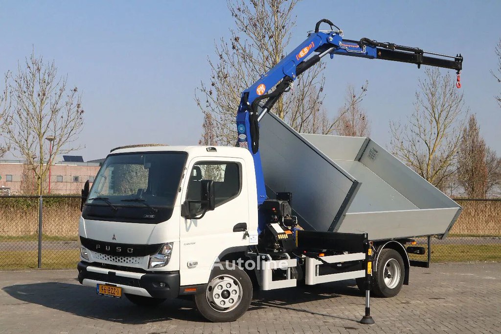 FUSO 7C18 | 4X2 | 3-WAY TIPPER | PM 6.5 KRAN /CRANE kiper