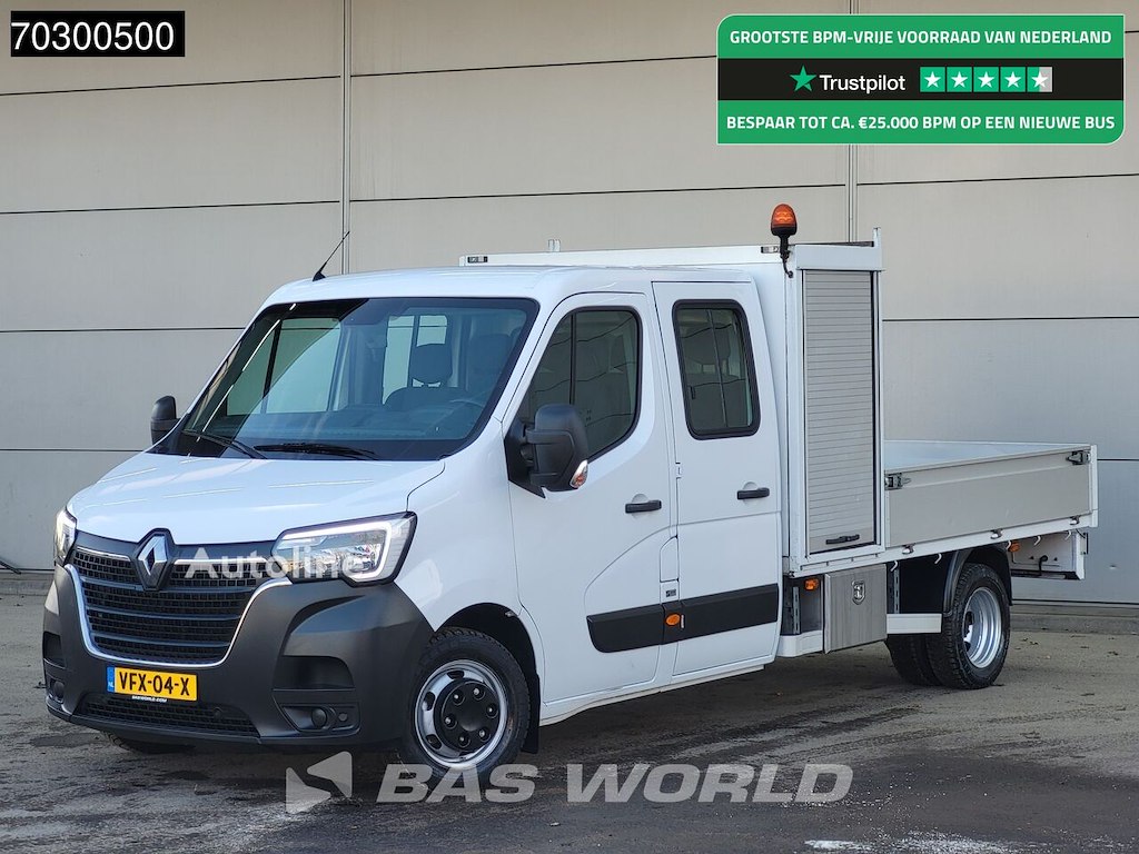 Renault Master 145PK Open Laadbak Dubbel Cabine Dubbellucht LED Airco Cr kamion s ravnom platformom < 3.5t