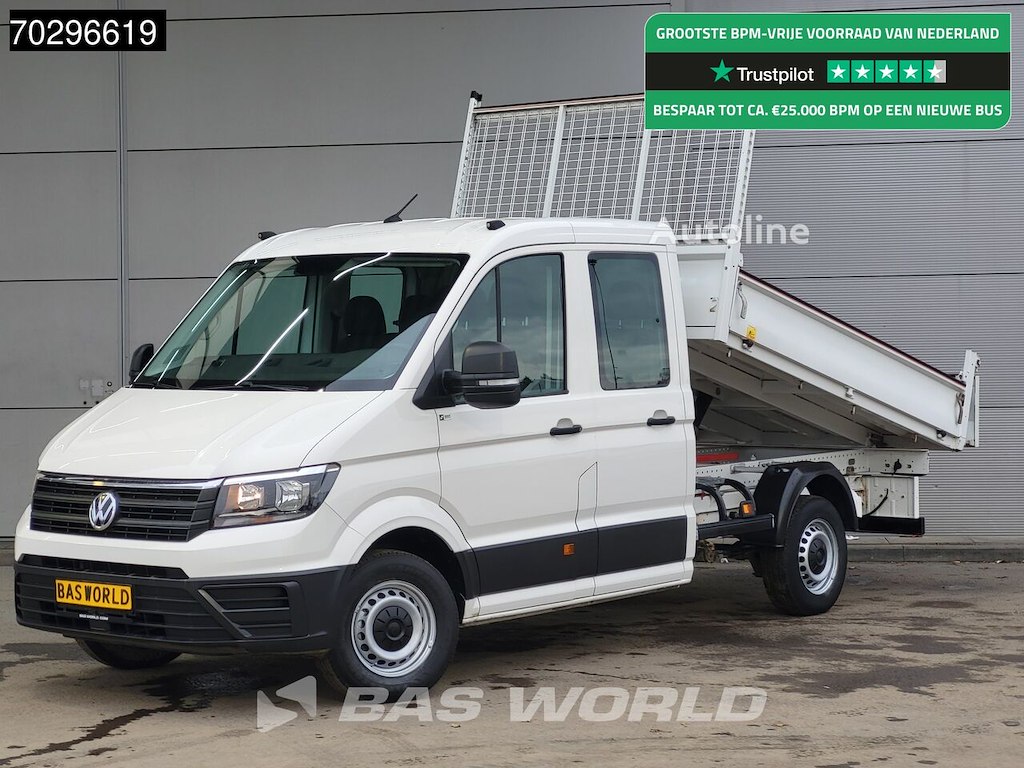 Volkswagen Crafter 140pk Kipper Dubbel Cabine Trekhaak Airco Cruise Euro6 T kamion kiper < 3.5t