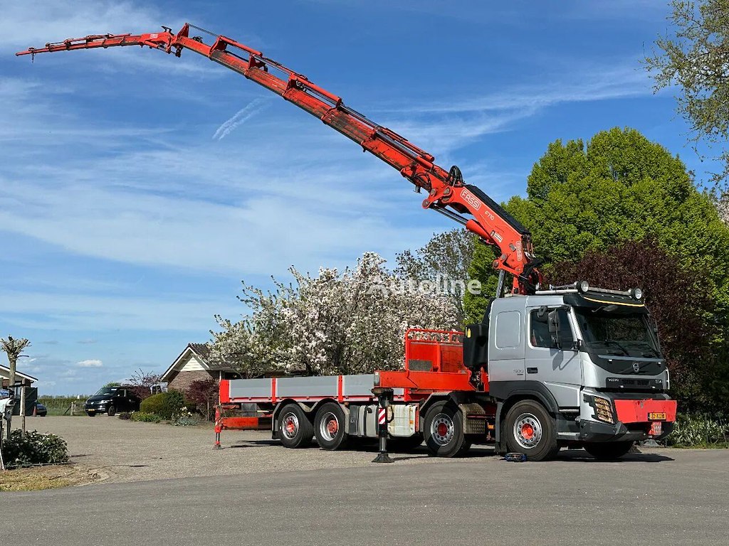 Volvo FMX 500 8X2!!FASSI 71TM!!FLY-JIB!!2017!!EURO6!!202TKM!!FRONTSTAM kamion s ravnom platformom