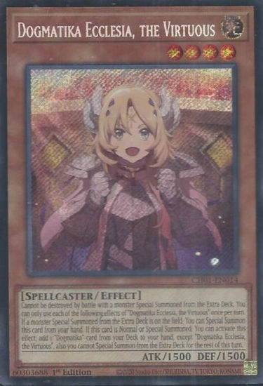 Dogmatika Ecclesia, the Virtuous - CH01-EN014 - Secret Rare 1st Edition
