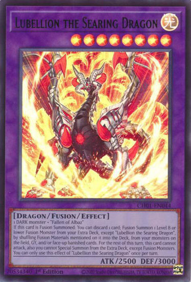 Lubellion the Searing Dragon - CH01-EN044 - Ultra Rare 1st Edition