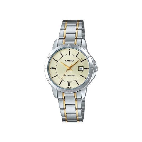 Casio LTP-V004SG-9A ženski sat analogni Classic Two Tone Silver Gold Champagne Dial Edition
