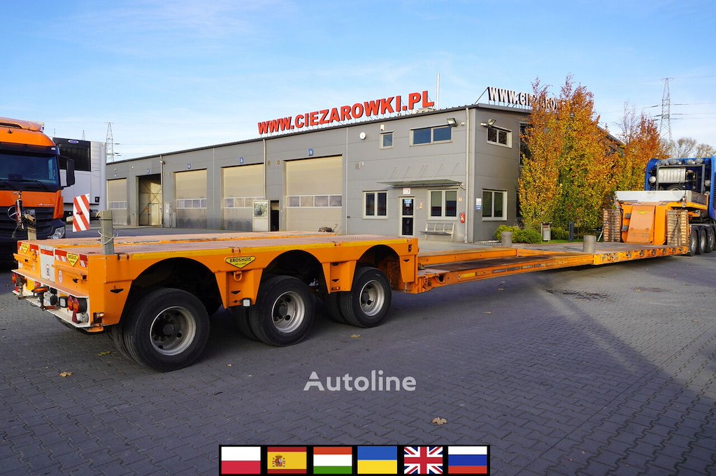 Broshuis 3ABD-48 61.0t TiefBet low-loader semi-trailer / 40 tons cap. / 3 poluprikolica sa niskom platformom