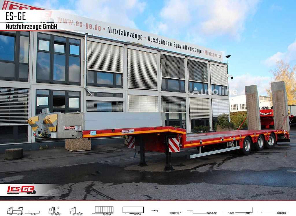 Faymonville MAX Trailer MAX100 Semi-Tieflader 1tlg. Rampen poluprikolica sa niskom platformom