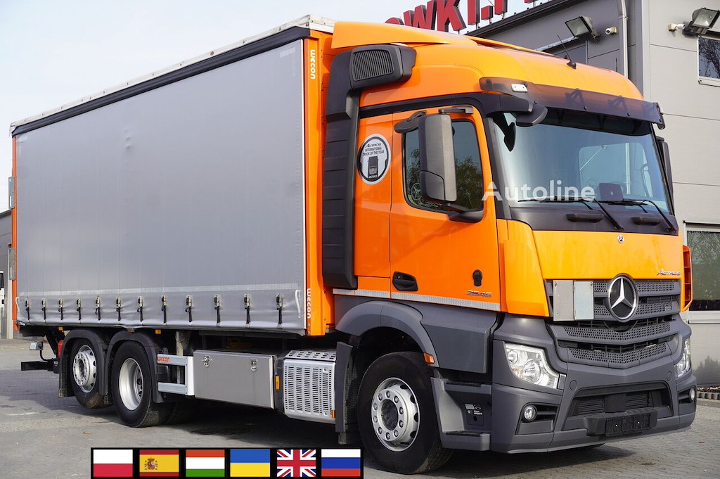 Mercedes-Benz Actros 2545 6×2 MP5 / FULL ADR / Curtainsider 17 EPAL kamion sa klizna zavesa cerada