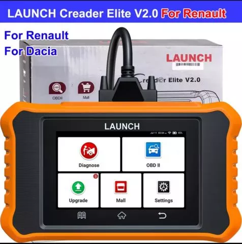 Novo - LAUNCH X431 Creader Elite 2.0 OBD2 Renault i Dacia