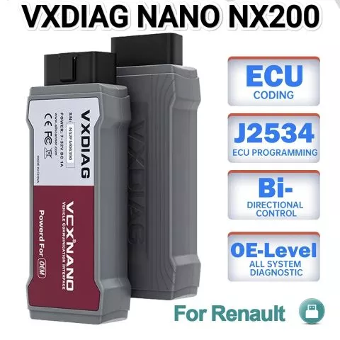 NOVO - VXDIAG Nano NX200 za Renault OBD2 Dijagnostika