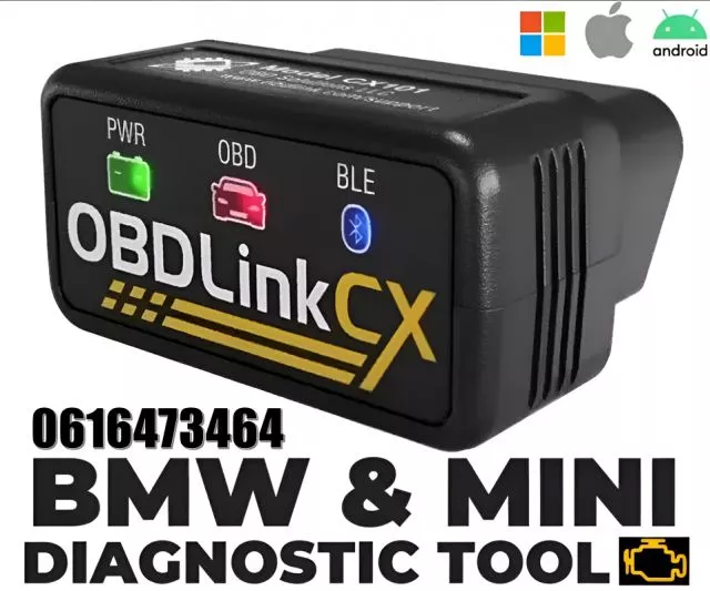 NOVO-OBDLink CX BLE Bluetooth OBD2 za Bimmercode iOS,Android