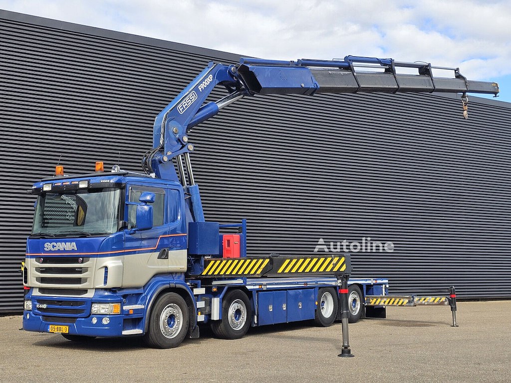 Scania R440 8x2*6 / FASSI 90 t/m CRANE / KRAN kamion platforma