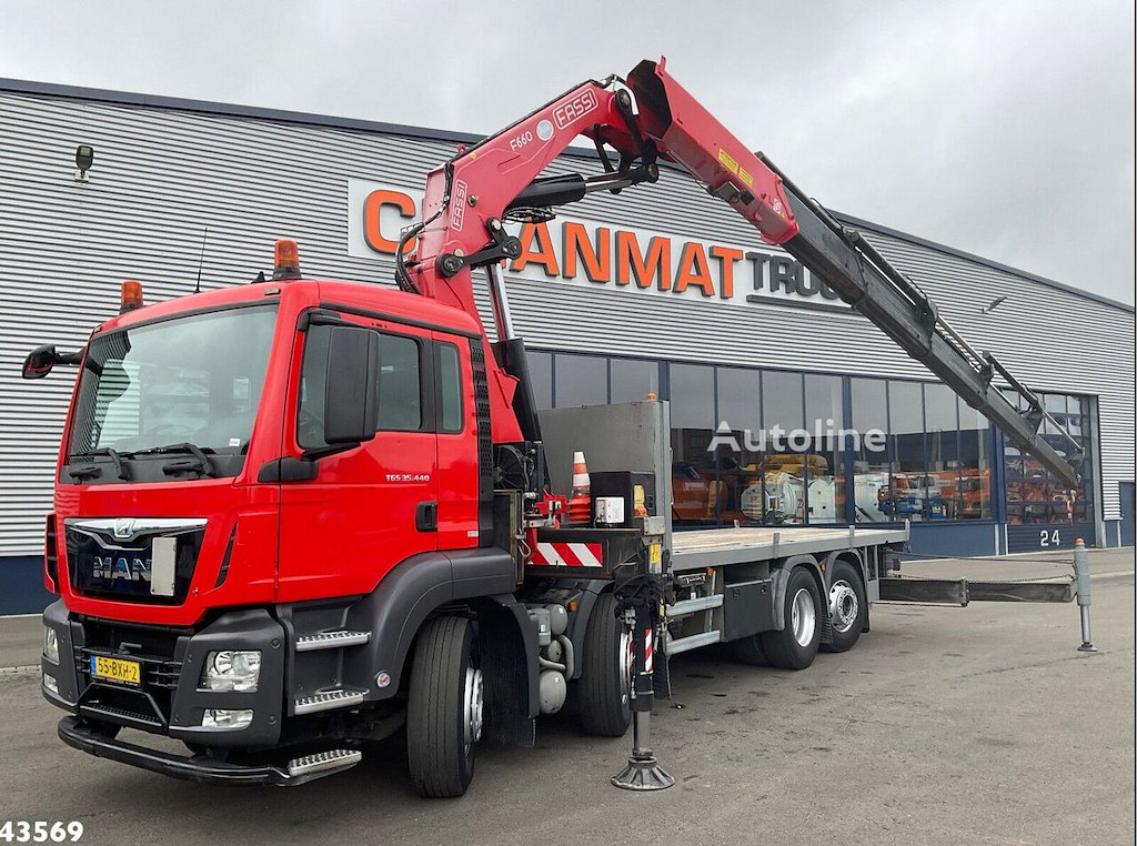 MAN TGS 35.440 Euro 6 Fassi 66 Tonmeter laadkraan kamion platforma